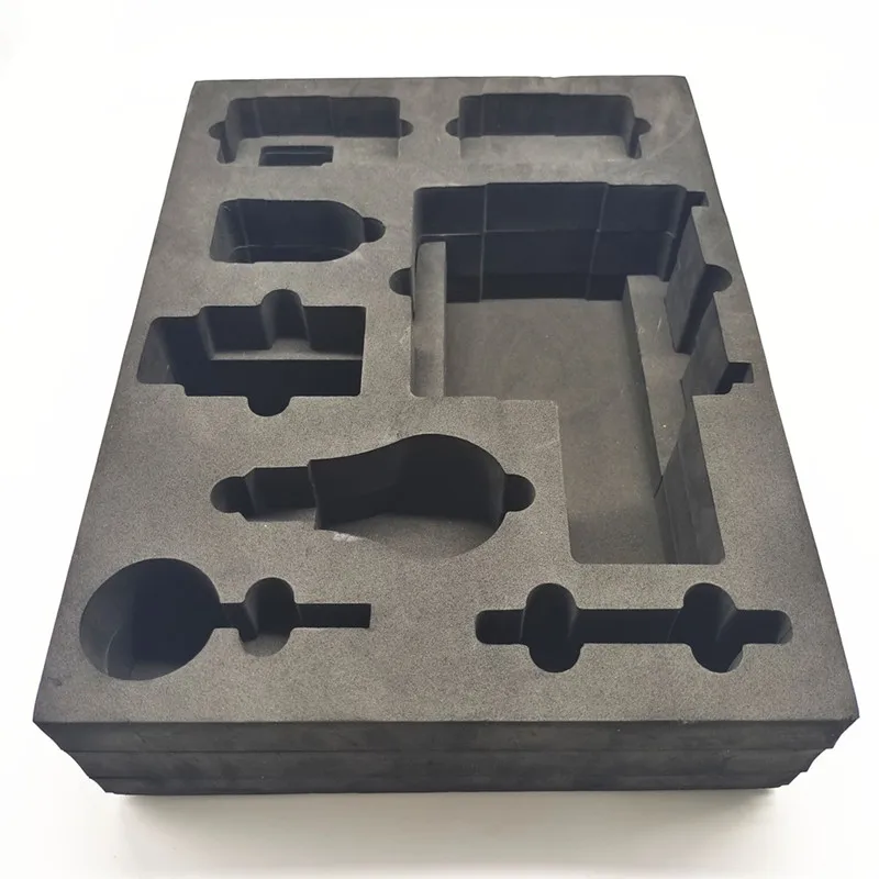 Customized Black High Density Eva Sponge Foam Inlay Die Cut Foam ...