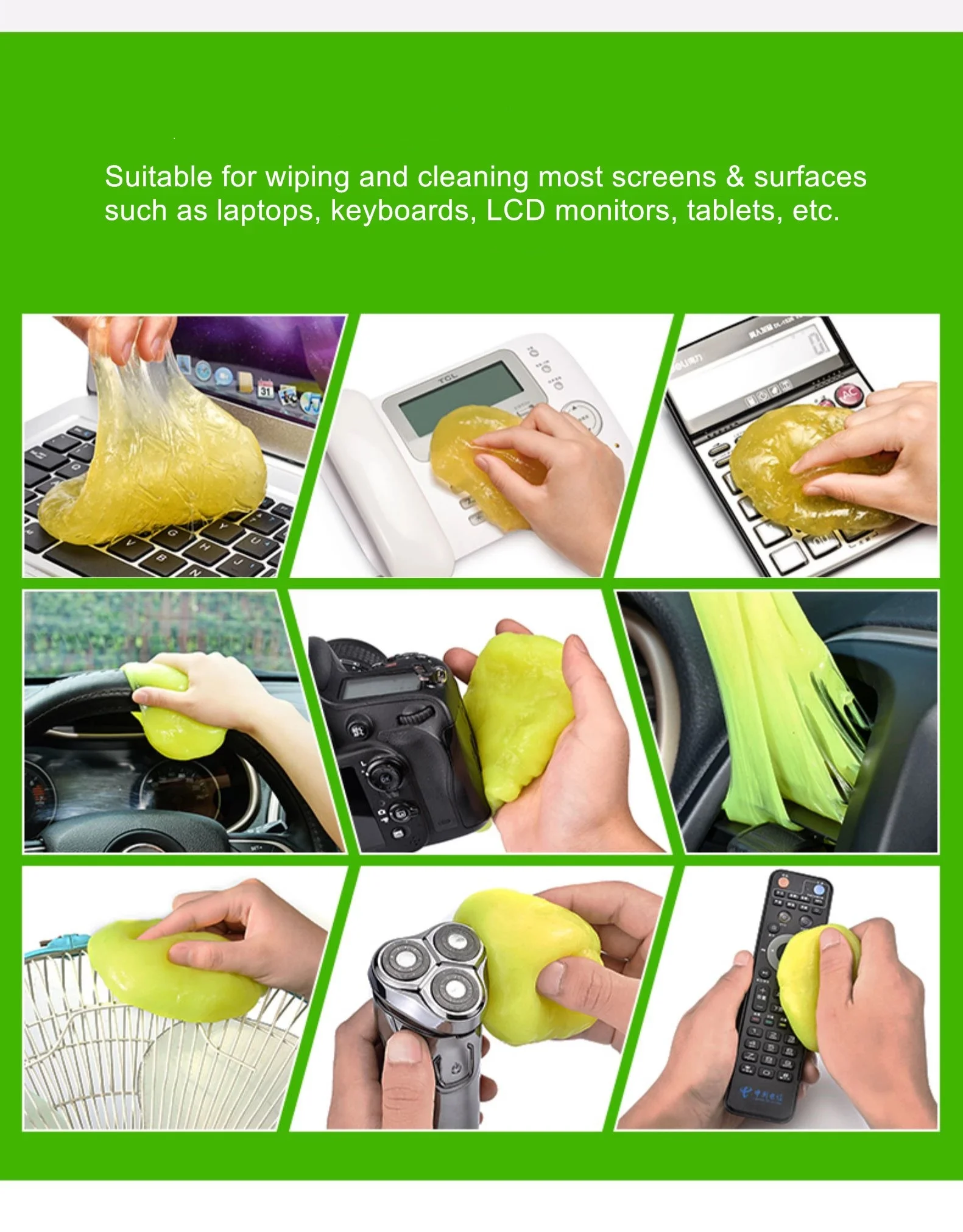 Embrace High Quality Sticky Jelly Gel Cleaner for Cars & Pcs