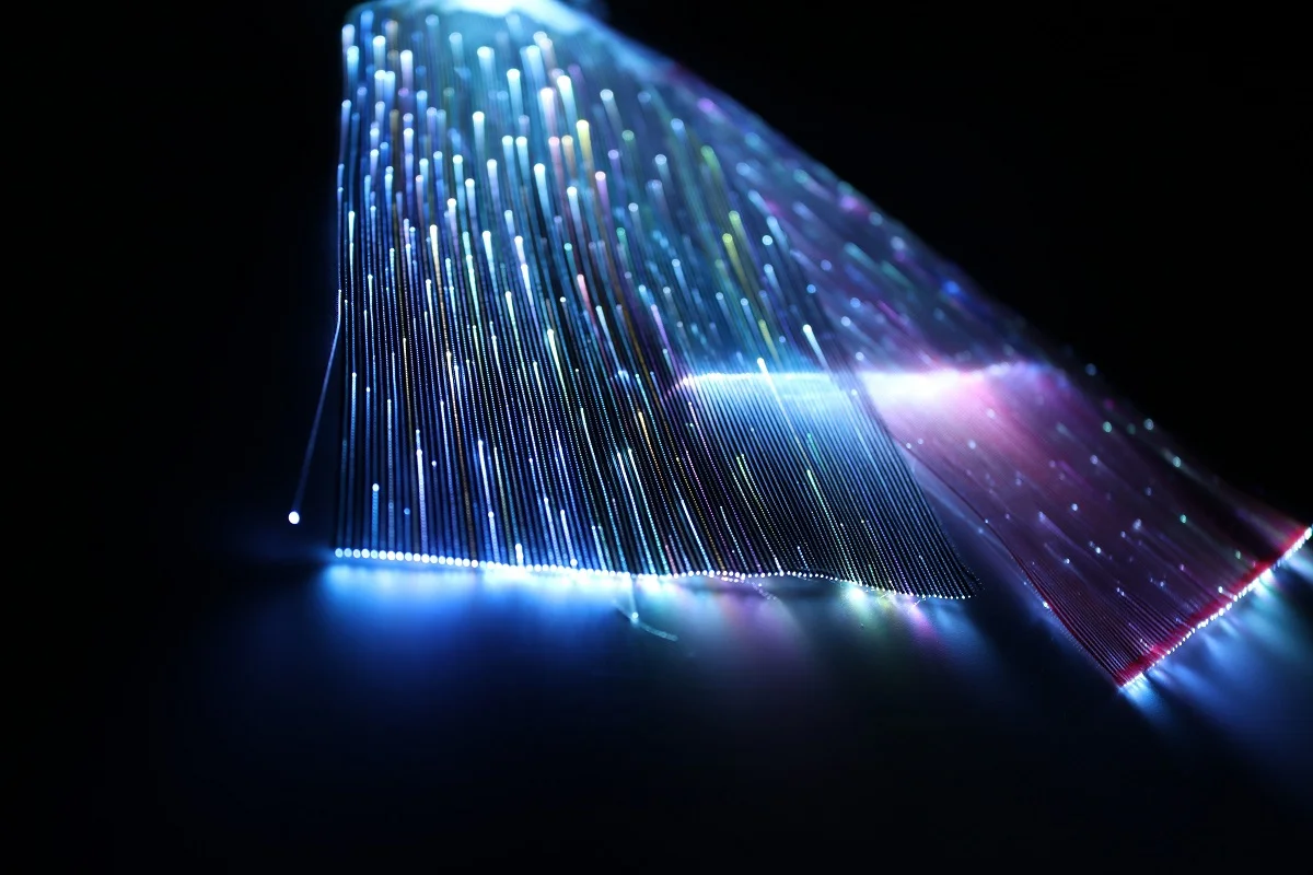 LED Luminous Fiber Optic Fabric RGBW for Banquet & Wedding