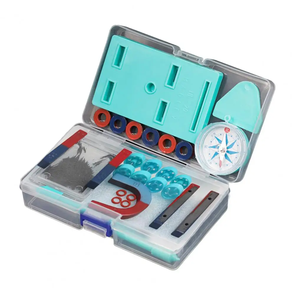 Science Educational Children Bar Ring Horseshoe Compass Magnet Car Kit ...