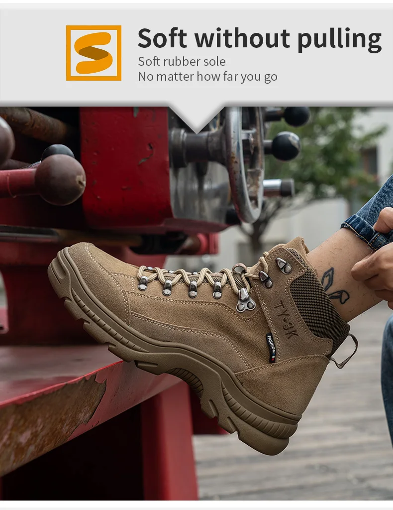 Industrial Safety Boots Fiberglass Shank High Heel,Hot Selling Cheap ...