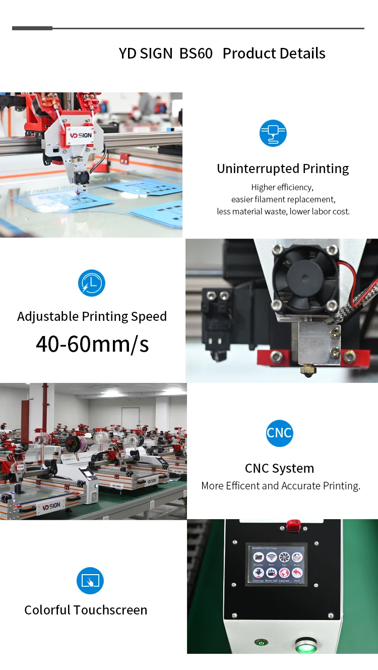 Hot Selling Shop Logo Outdoor Channel Letter Printer 3d Printing ...