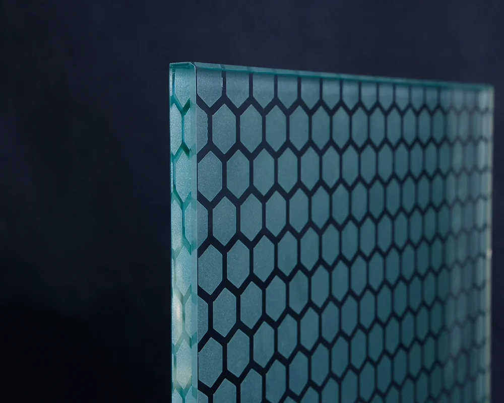 Sandblasting Glass Partition by Hongjia Glass - Privacy & Style