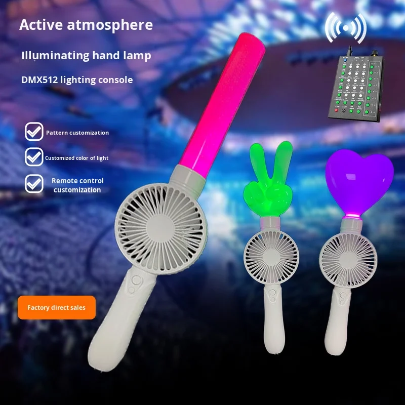 Christmas Acrylic Handheld Light-Up Sign Fan Club Cheering Fan Led Glow ...