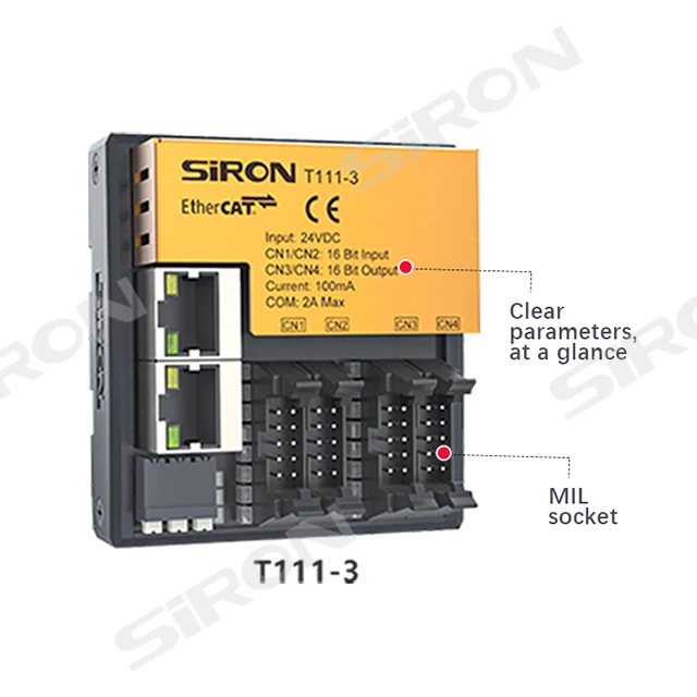 SIRON T11 Integrated I/O Fast Connection Wire Profinet Modbus Smart ...