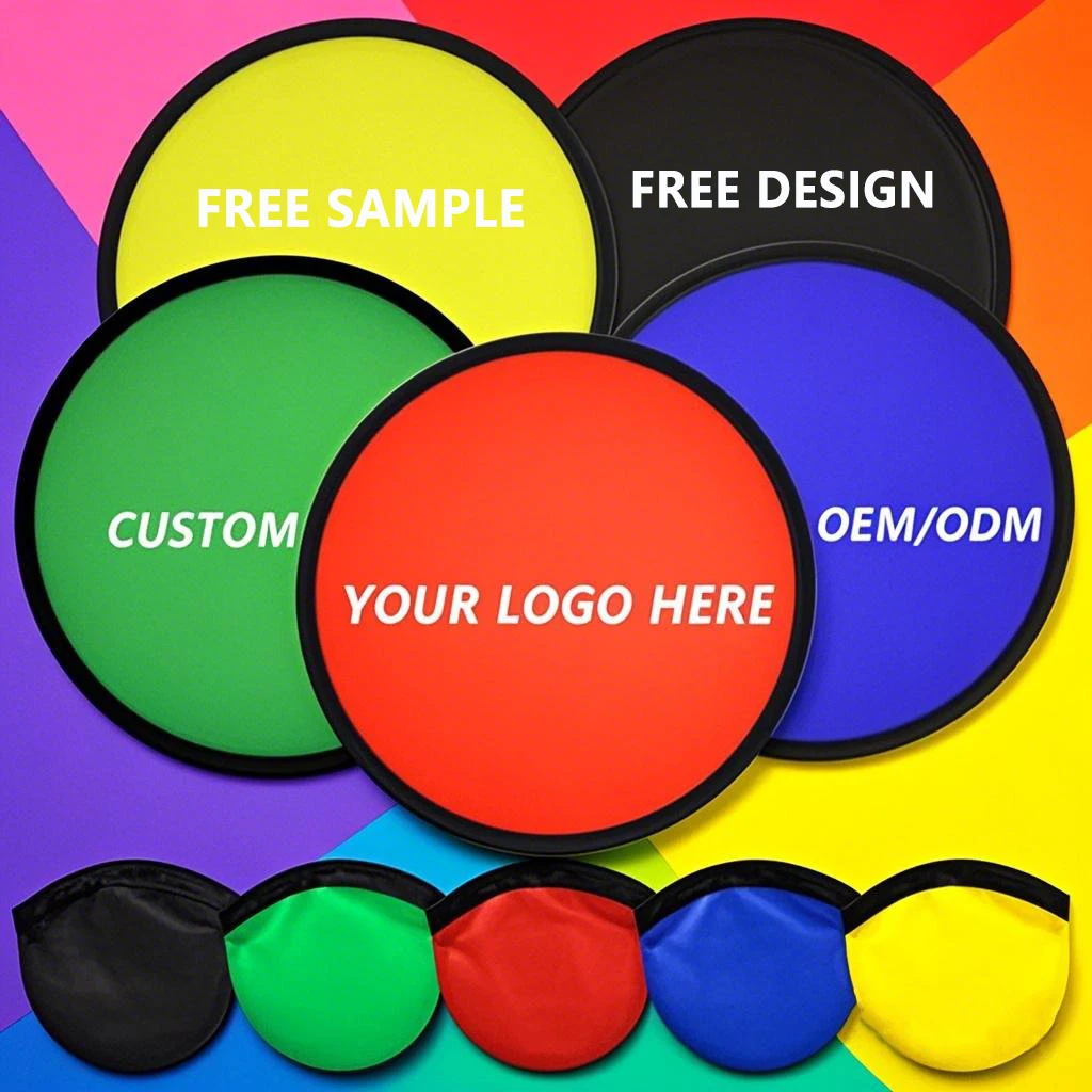 Customized Foldable Mini Handheld Fan - Round Flying Disc