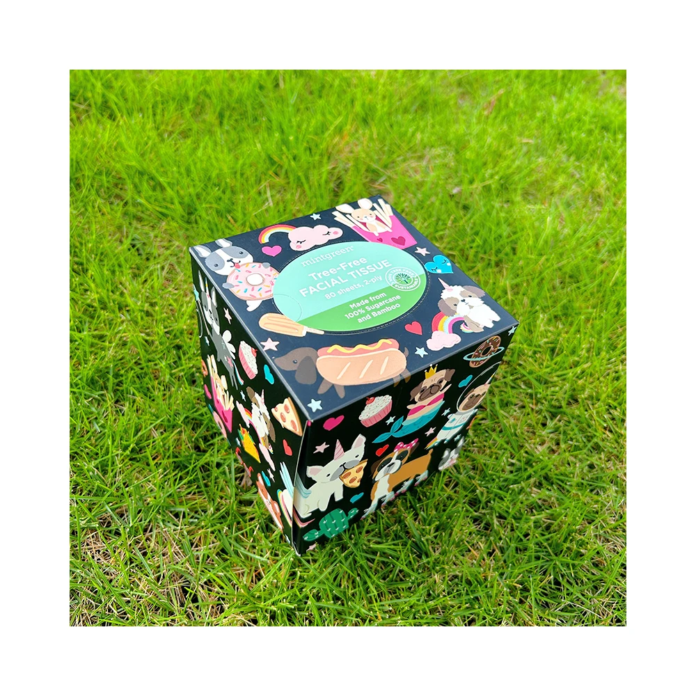 Oem Customised Box Tissue Paper Cube Box Facial Towel 12 Boxes 60 Count ...
