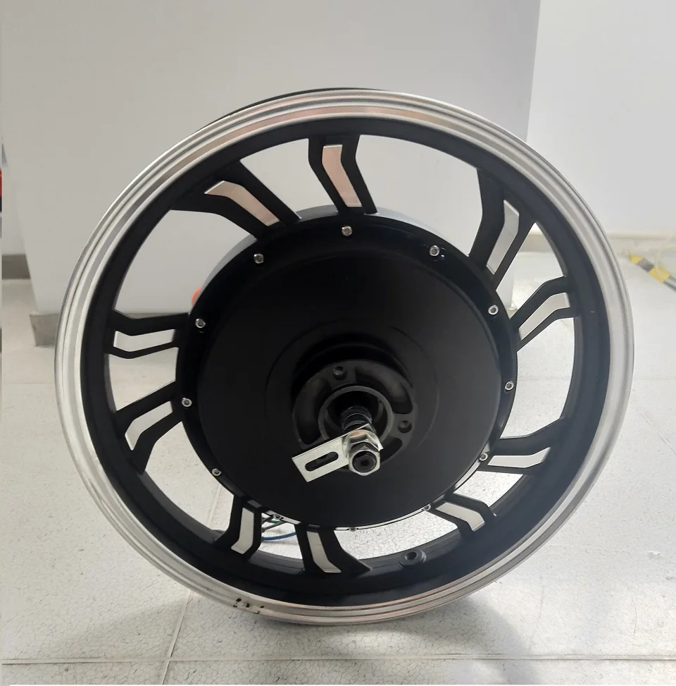 High Speed 17 Inch 2000W Electric Motorcycle Hub Motor Kit