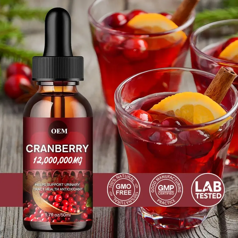 Oem/odm/obm High Quality Cranberry Extract Drops Urinary Tract Immune ...