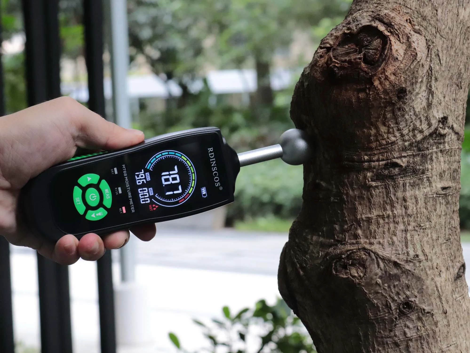 R&d Mt68 Portable Digital Hygrometer Wood Cardboard Lumber Concrete ...