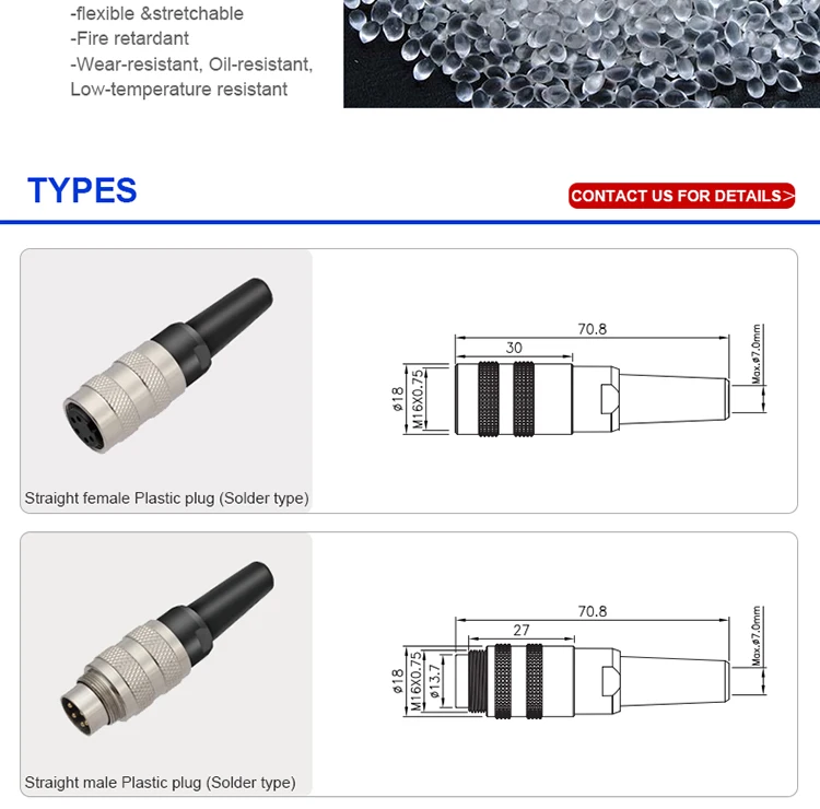 M16 J09 Sensor Waterproof Circular Signal Connector 5 6 8pin C091 ...