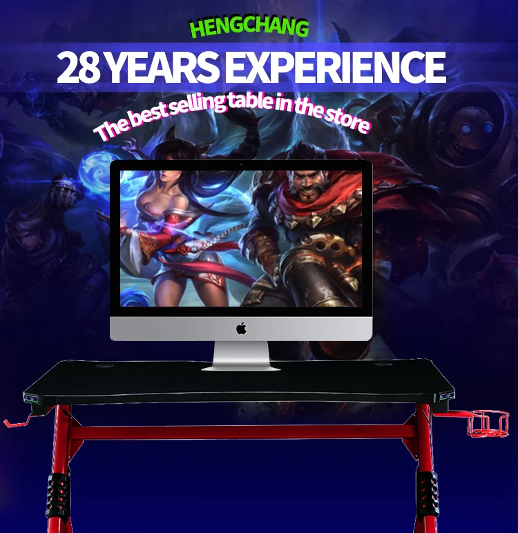 Cool Design Office Furniture 60 Inch Adjustable Mesa Gamer Computer ...