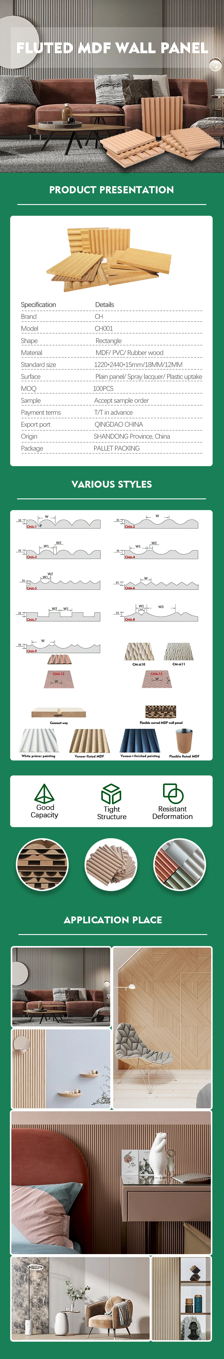 Mdf Hmr Board Waterproof Hot Sale 4 8ft Grooved Slotted Mdf Aluminum ...
