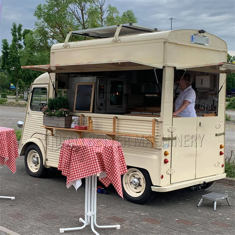 Retro Camper Caravan Cooking Catering Car Hot Dog Cart BBQ Concession ...