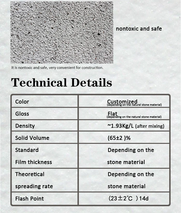 YMS Natural Stone Textured Paint - High Adhesion Exterior Coating