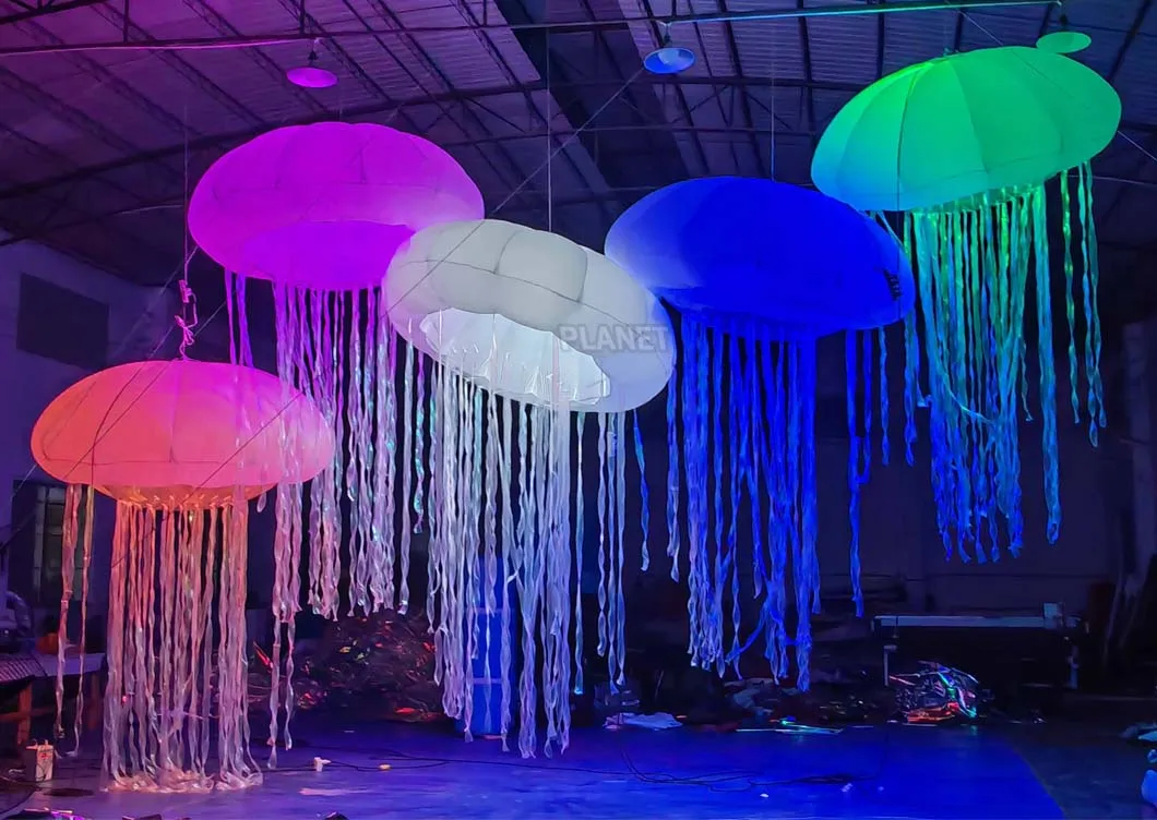 Color Changing Led Inflatable Hanging Jellyfish Inflatable Jellyfish ...