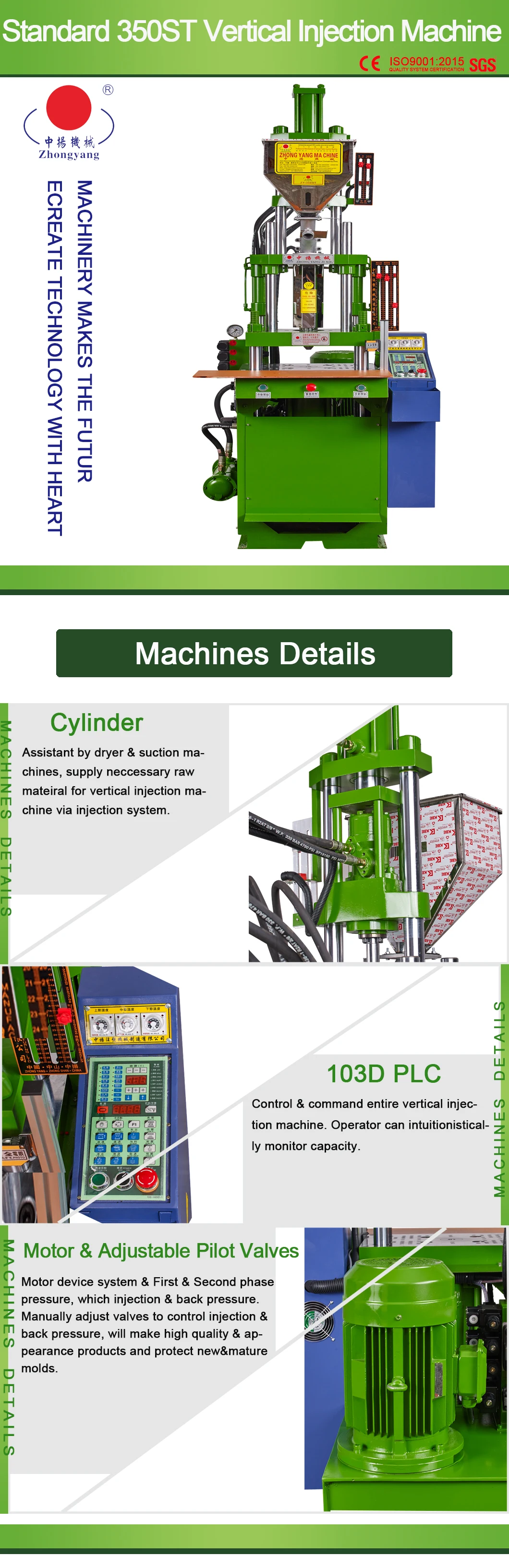 Factory Sells Vertical Injection Molding Machines For Customized ...