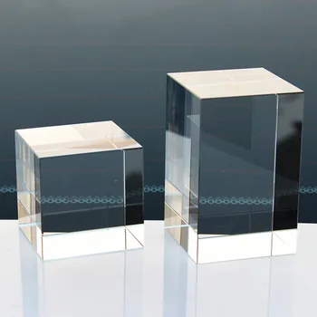 Manufacturers Supply Square K9 Crystal Glass Material Cubes For 3d ...