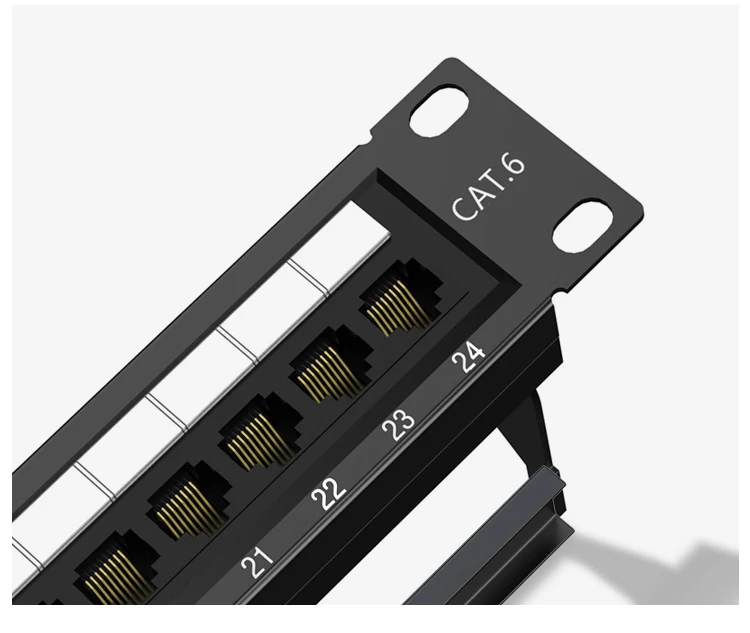 Rj45 1u Network Utp Keystone Jack Patch Panel Cat6 Cat5e Patch Panel 24 ...
