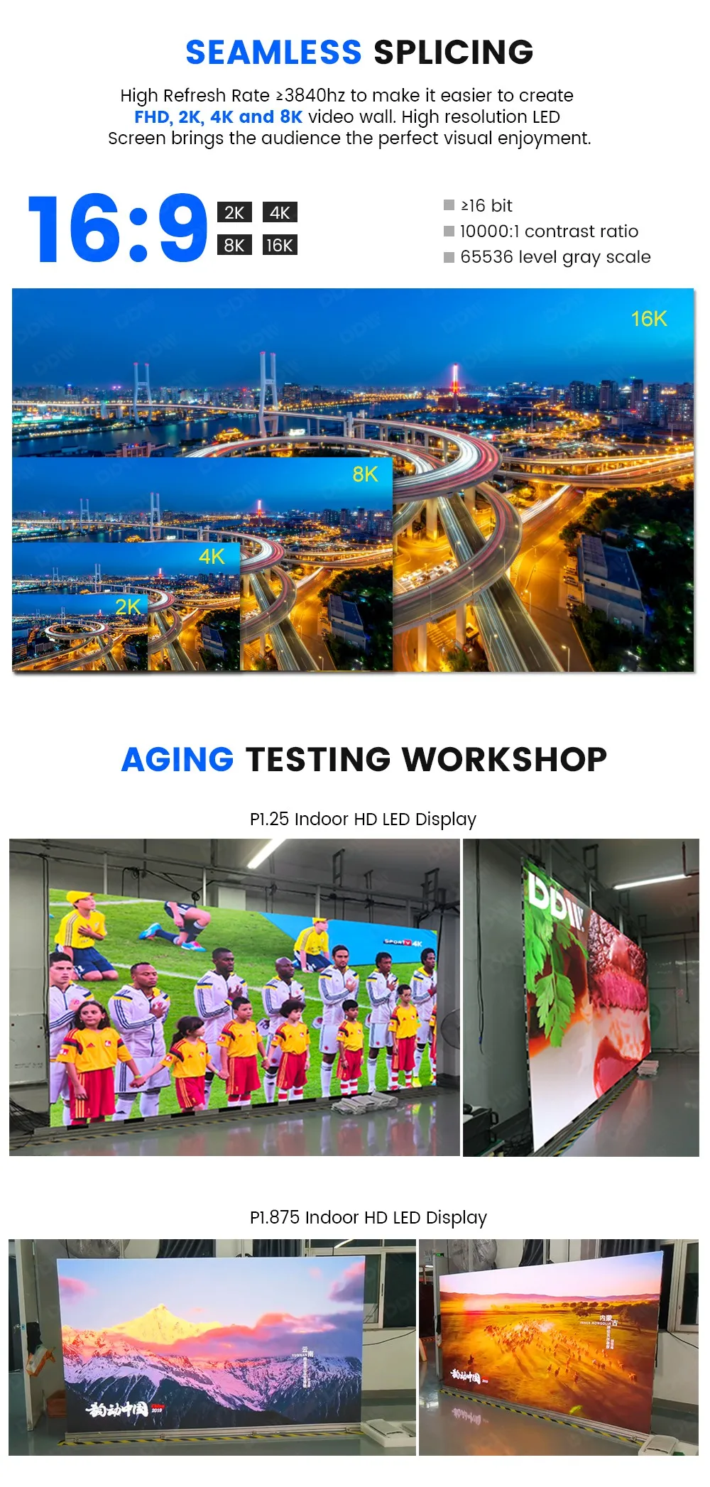 Indoor P0.78 P0.93 P1.25 P1.56 P1.875 Ultra Fine Hd Conference Cinema Church Video Wall ...