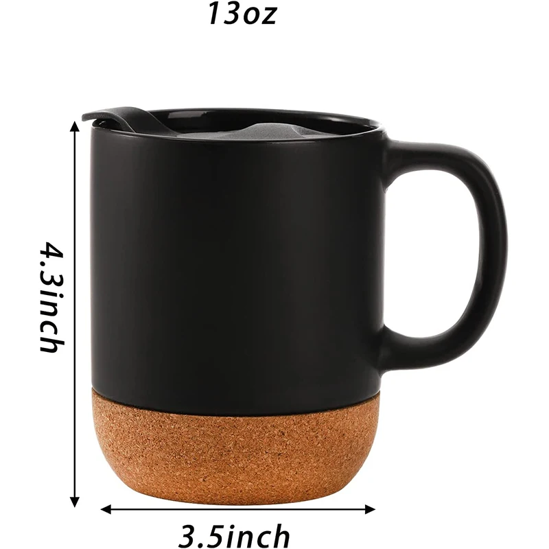 15 OZ Large Red Ceramic Coffee Mugs - Sustainable & Stylish