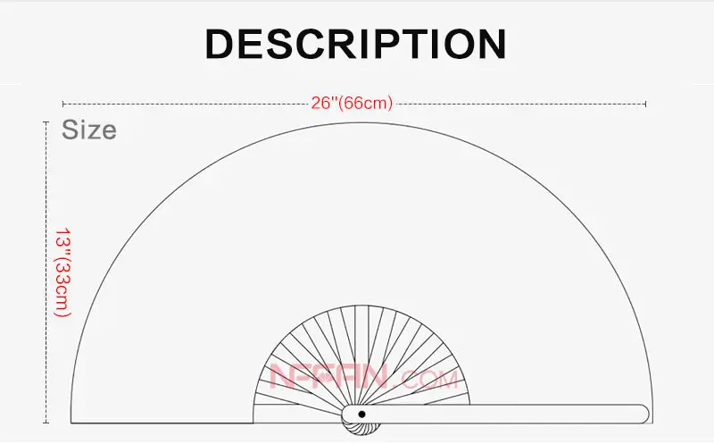 Custom Printed 33cm Large Folding Loud Clack Bamboo Wooden Hand Held ...