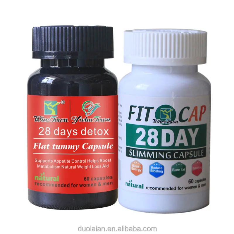 28 Day Detox Flat Tummy Capsule Pildoras Adelgazantes Fat Burn Slim ...