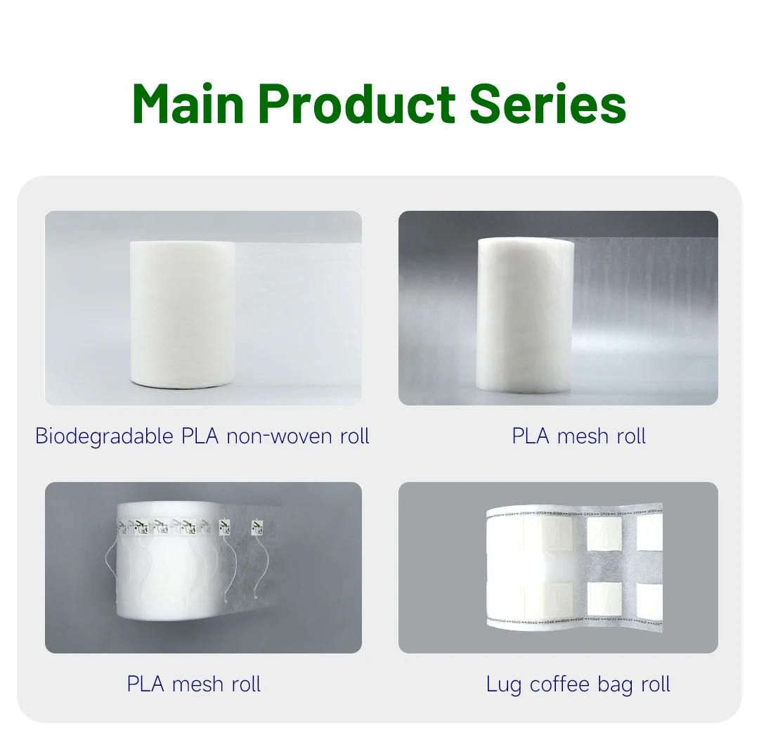 Good Price 21g Pla Biodegradable Corn Fiber Tea Bag Roll Non Woven ...