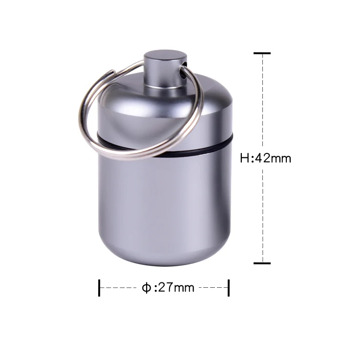 Hanging Micro Pill Storage Capsule Container Earplug Holder Keychain ...