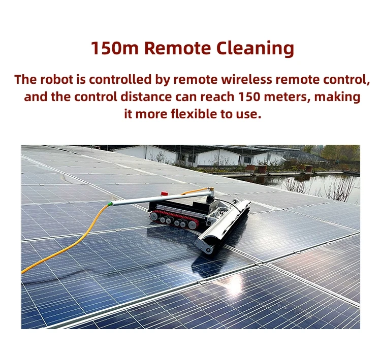 X61 Best Selling Automatic Solar Panel Cleaning Robot Automatic Solar ...
