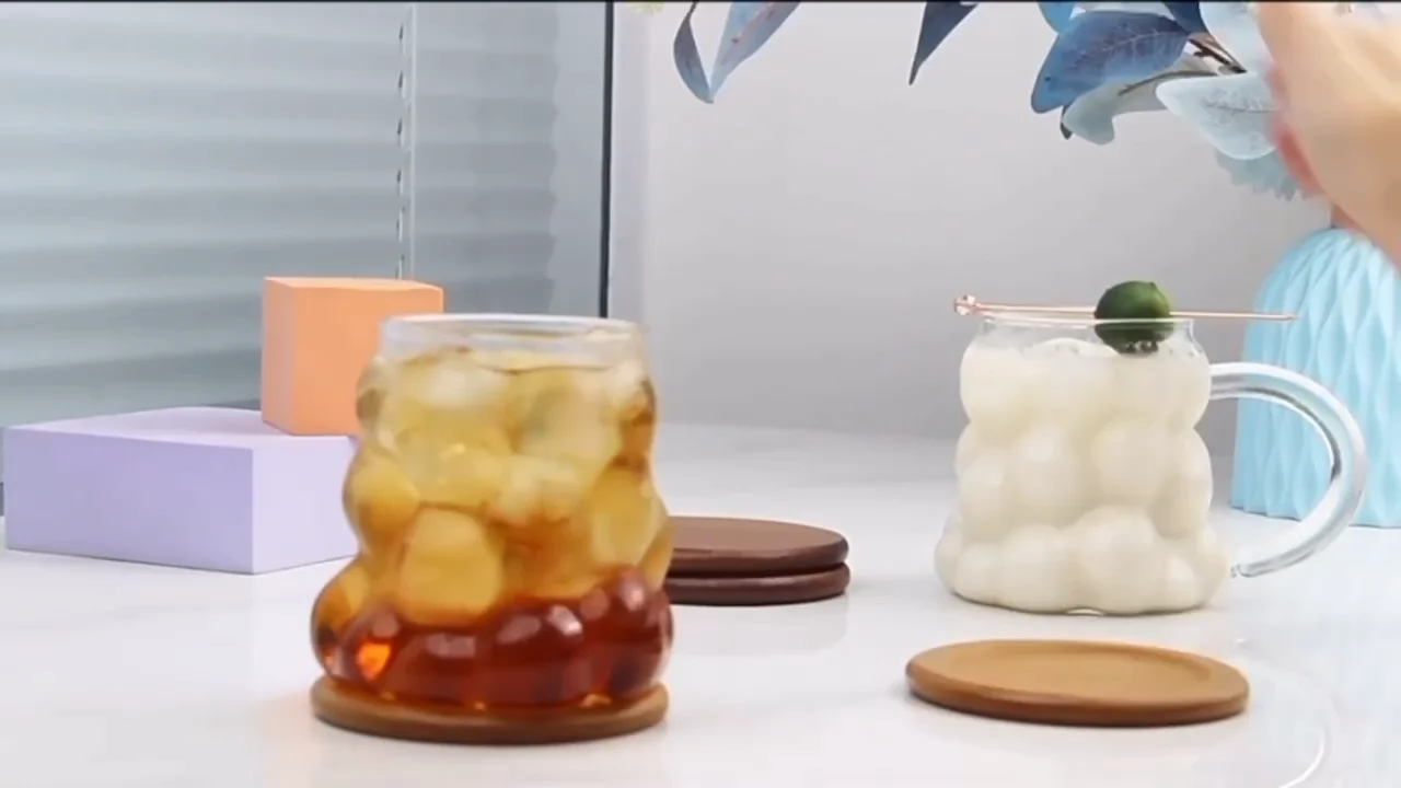 Creative Grape Shaped Glass Coffee Cup Heat-resistant High Borosilicate ...