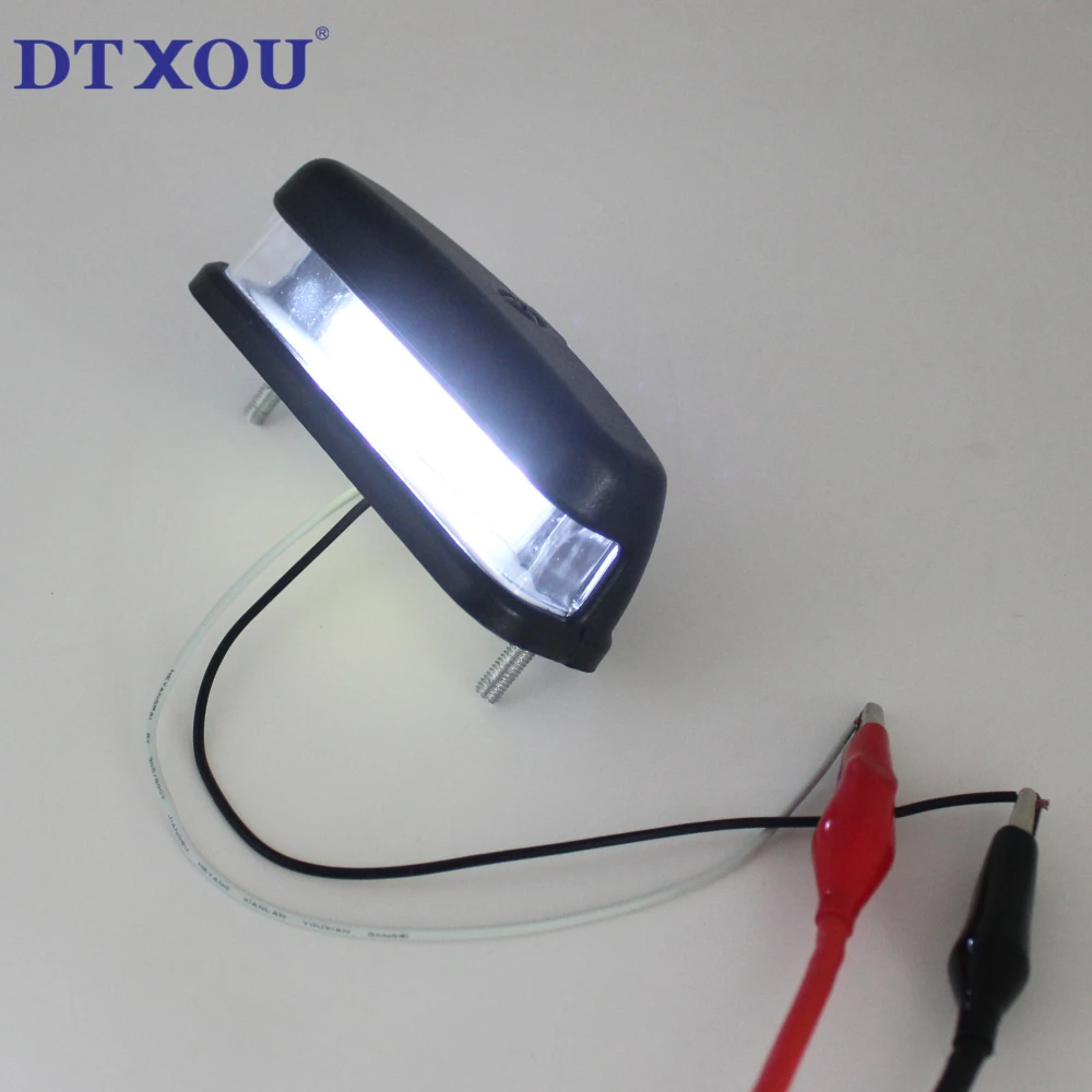 2023 Motorcycle Led License Plate Lighting 1w Battery Powered License ...
