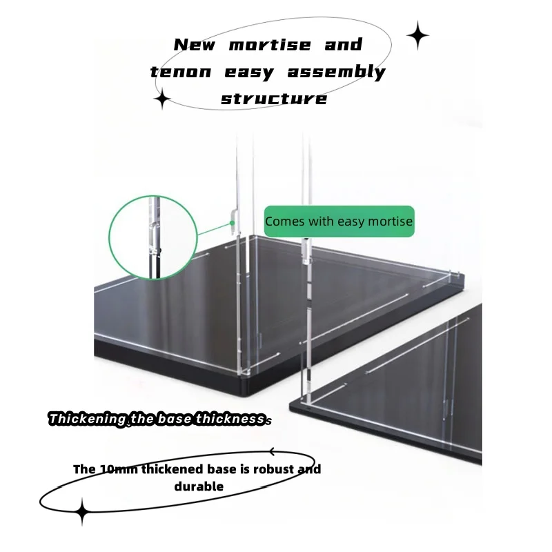 Clear Acrylic Display Case Dustproof Showcase Acrylic Box - Buy Acrylic ...