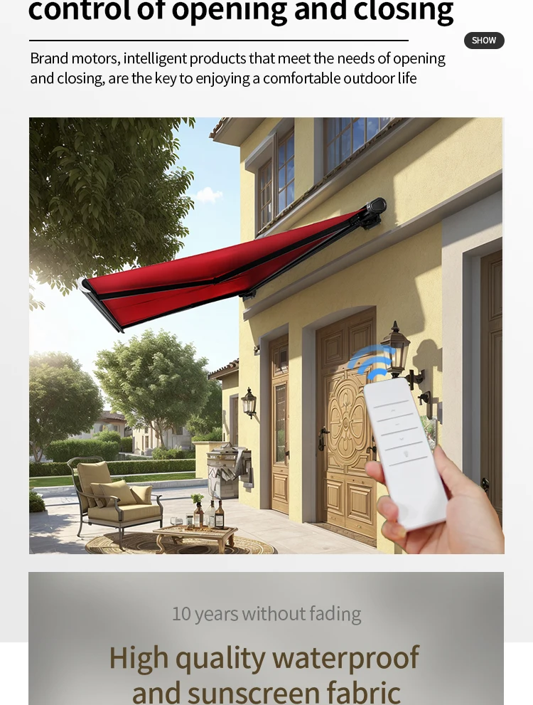 Automatic Awning Outdoor Cassette Foldable Awning Sun Shades Outdoor ...