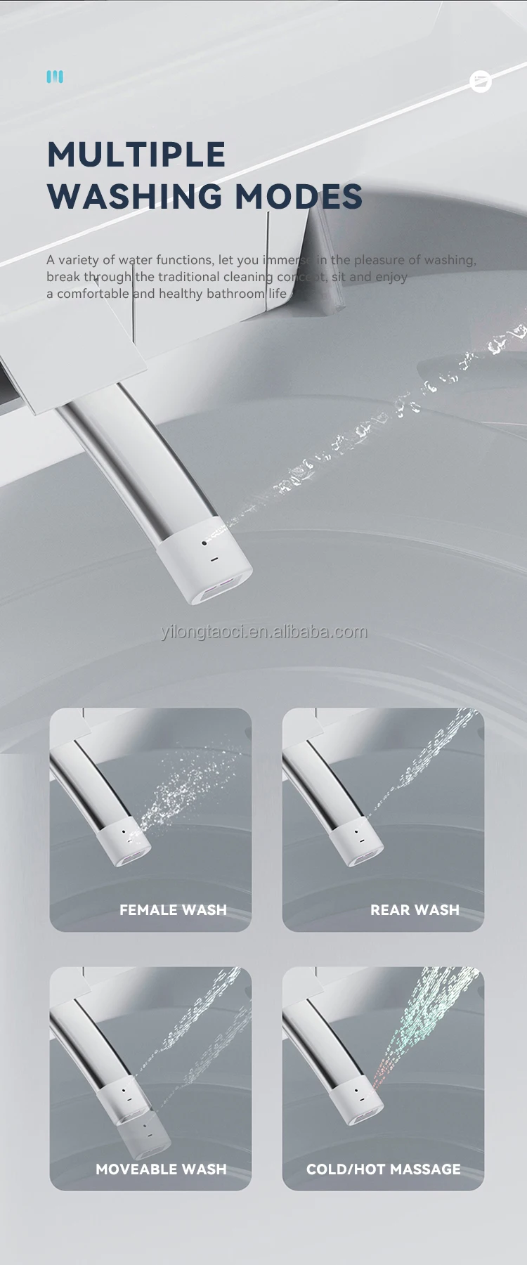 Smart Toilet with Foot Sensor Flush - Modern Sanitary Ware
