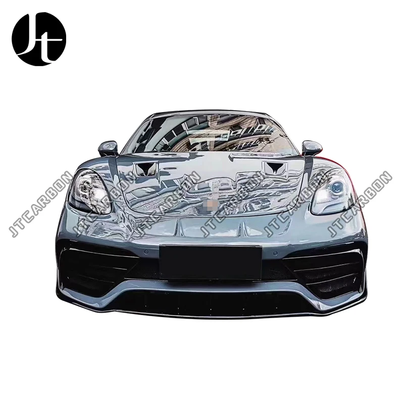 Front Bumper for Porsche 718 Cayman PD Style Body Kit Carbon Fiber ...