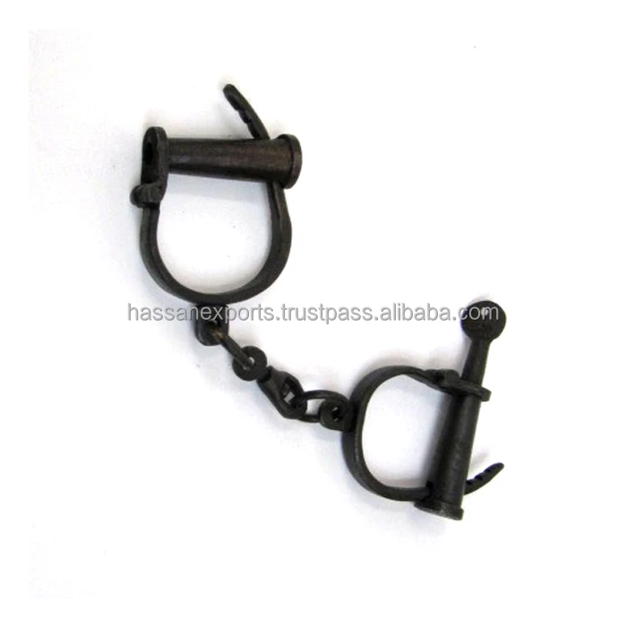 Rare Pare Of Antique Iron Handcuffs Old Antique Pair Of Antique ...