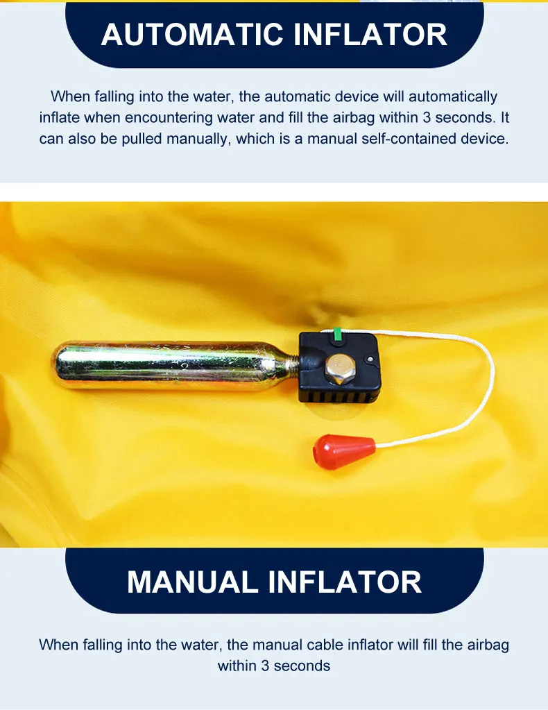 Wholesale CO2 Gas Inflatable Marine Life Vest - Safety & Comfort
