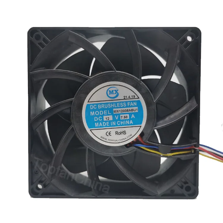 Waterproof High Speed 120x38mm Cooling Dc12v 4pin Pwm Delta Qfr1212ghe ...