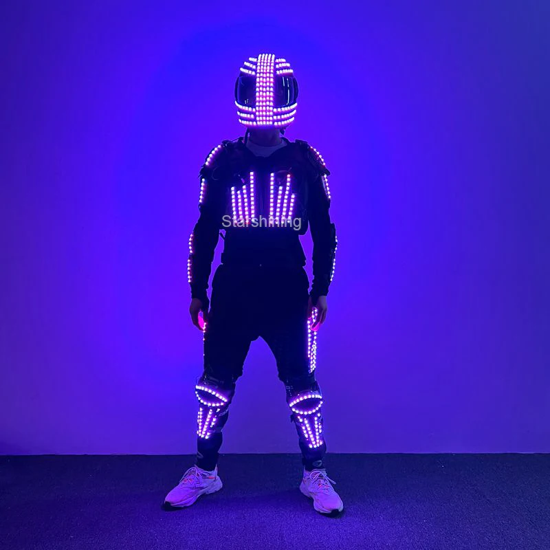 LED Robot Costume - Multicolor Jacket for Nightclub Party