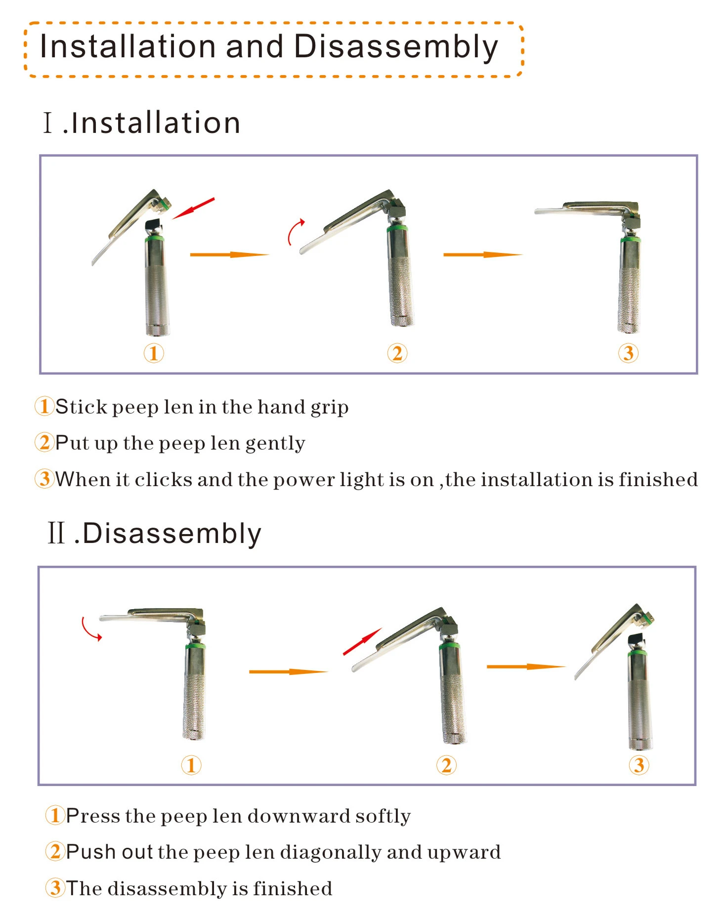 Veterinary Equipment Airway Management Laryngoscope With Holgen Light ...