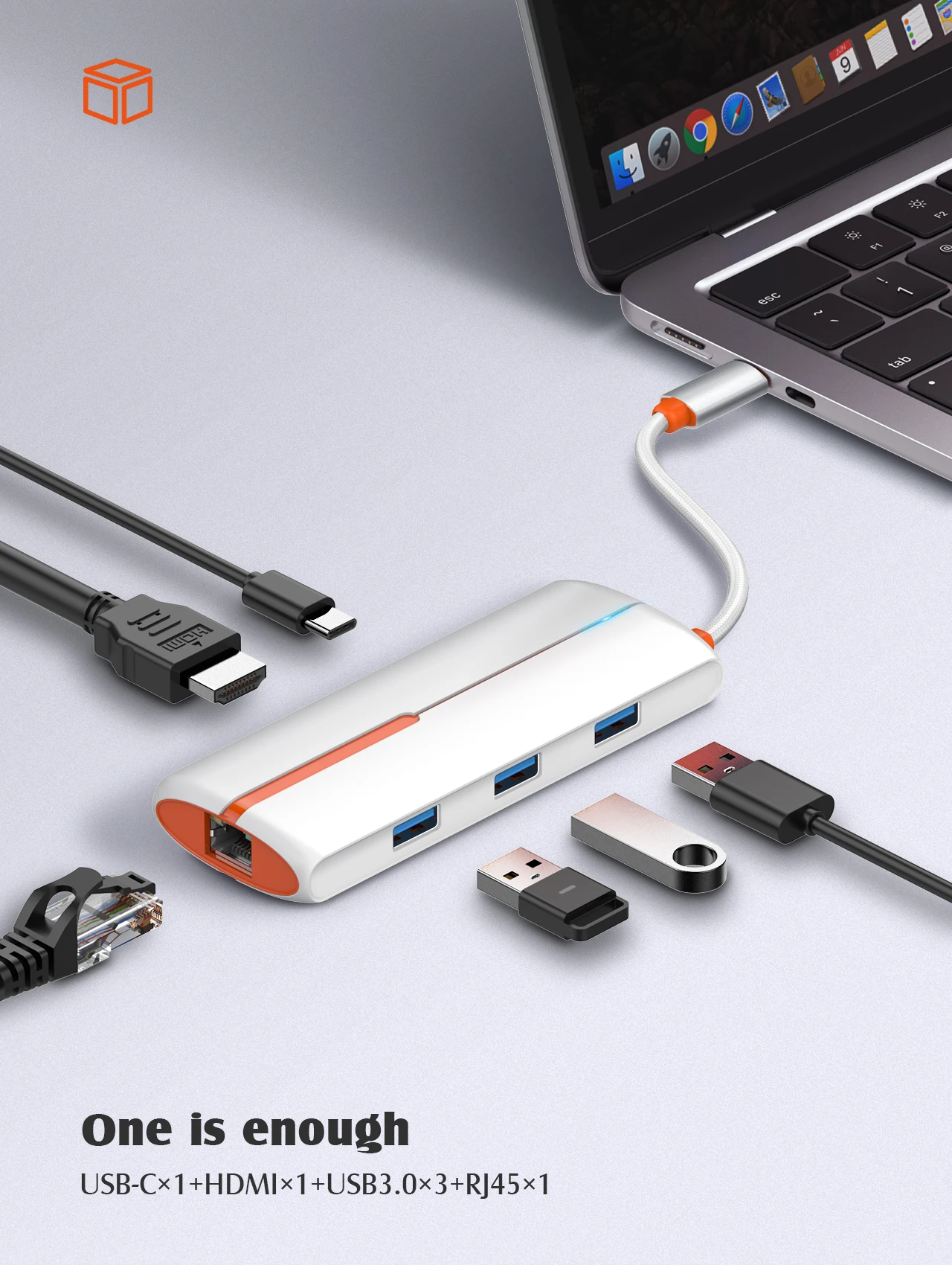 LDNIO DS-25H 5 in 1 Expansion Dock Hub - Versatile & Efficient