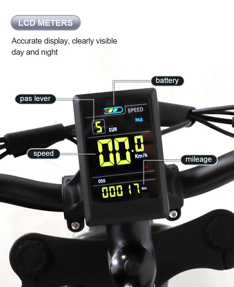 Fat Tire 48v Step Electric Bicycle Lcd Display Electric Bike For Adult ...