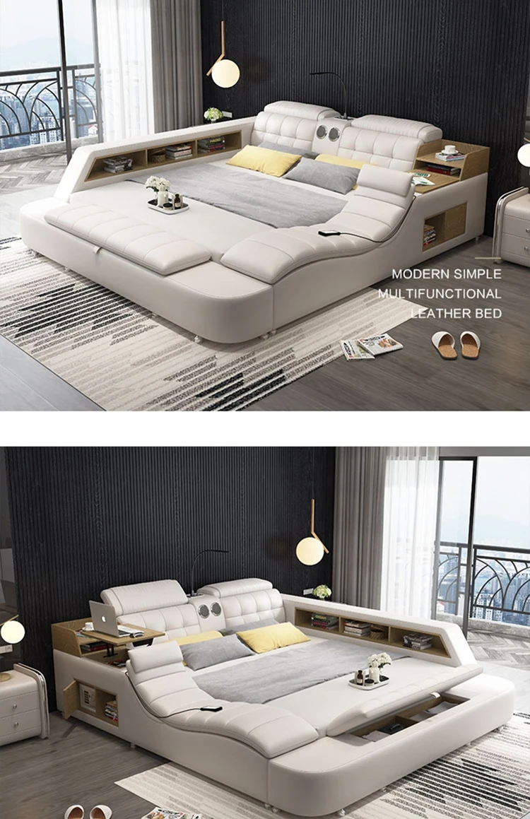 Multifunction Bed Modern Minimalist Tatami Bed Double Bedroom Furniture ...