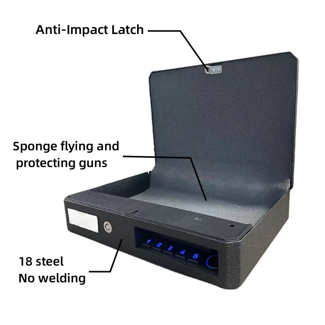 Small Home And Car Secret Gun Safe With Fingerprint Lock Hidden ...