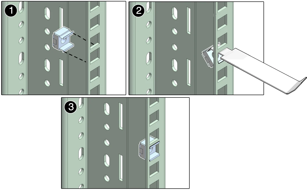 Steel Mounting Cage Nuts Floating Cage Nuts For Server Rack Cabinets ...
