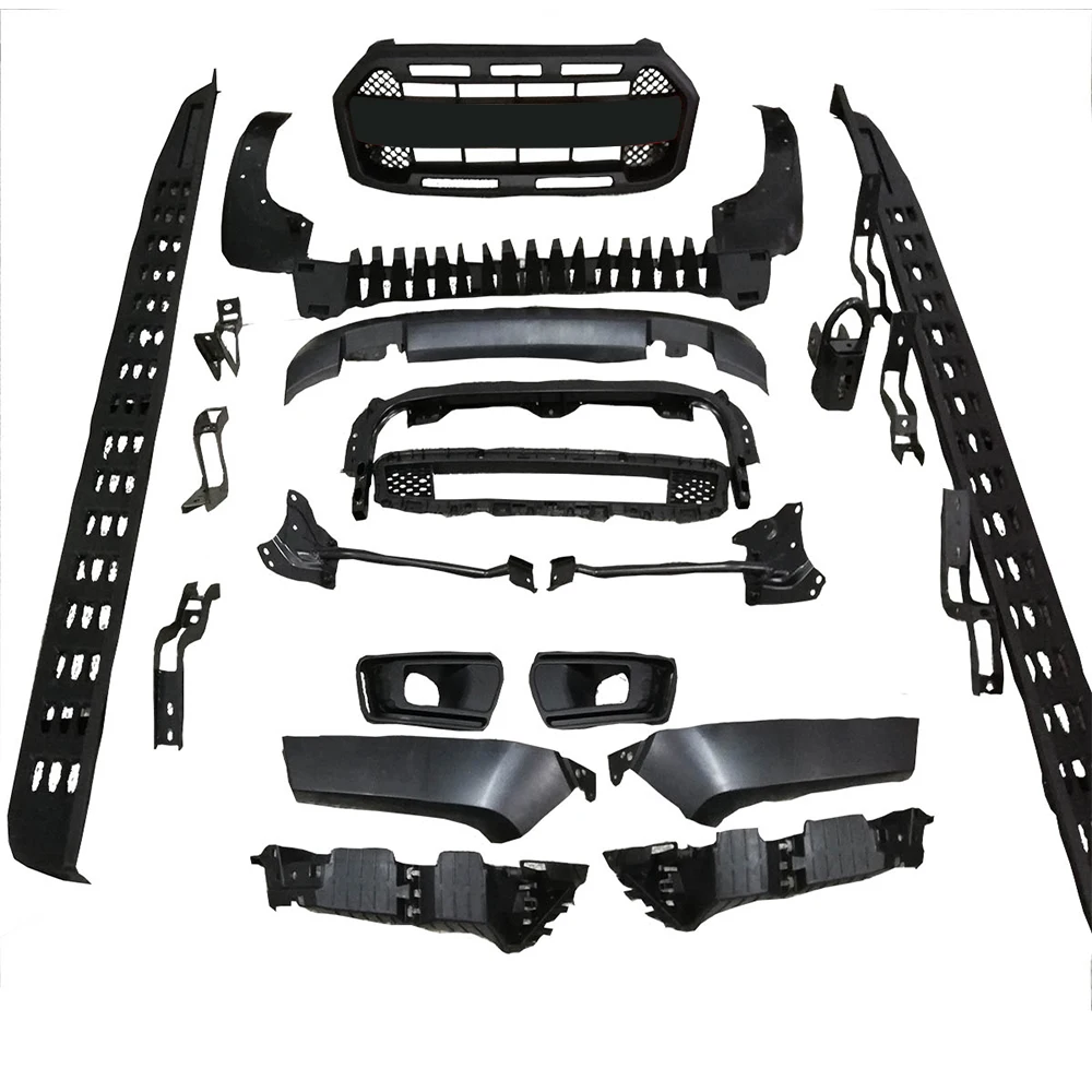 Pickup Body Kits Front Bumper Wheel Fender Flares Front Grille For ...