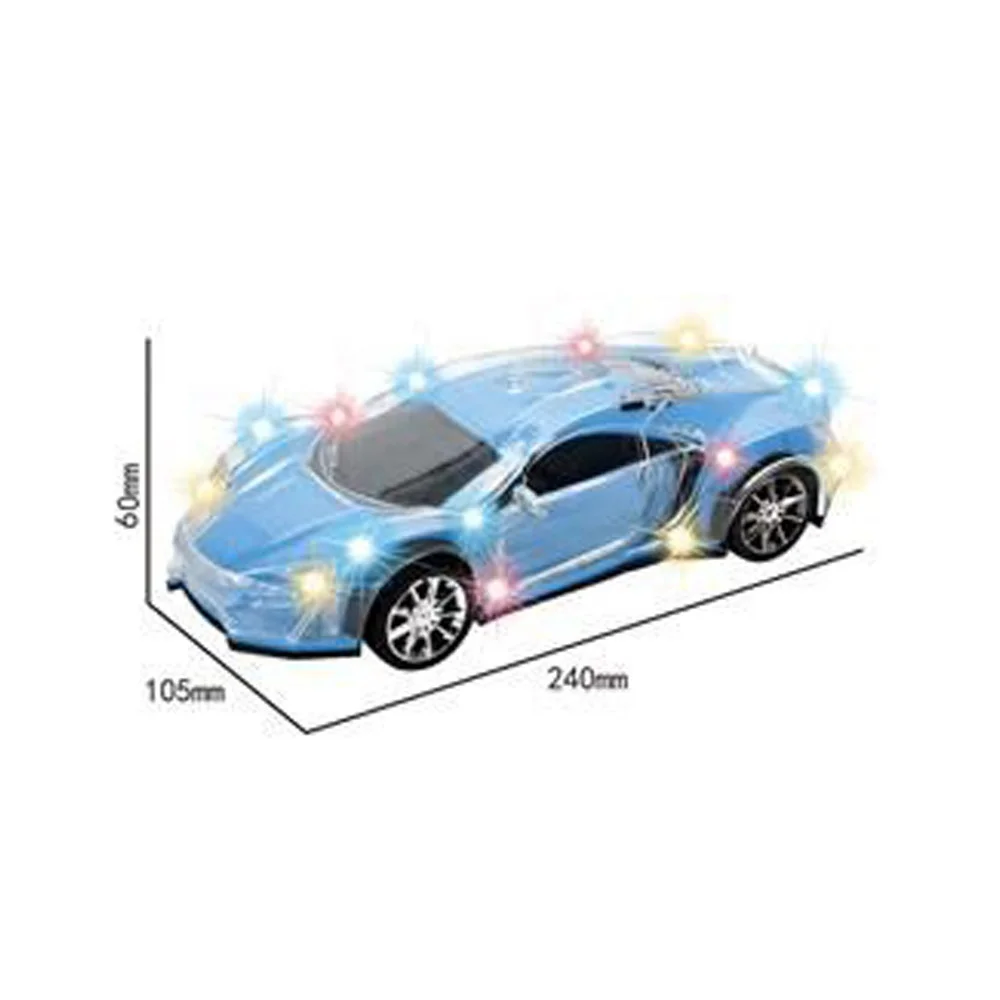Universal Light Music Cartoon Model Set Blue Green Red Toy Car Battery ...