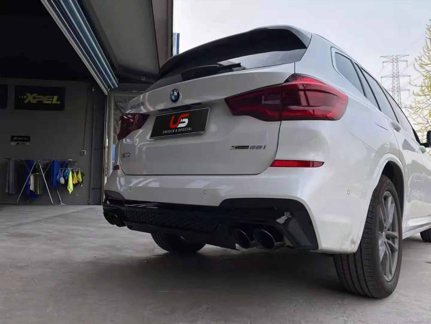 X3m Modified Body Kits Front Bumper With Grille Rear Bumper Tailgate Tailgate Throttle Body Kit ...