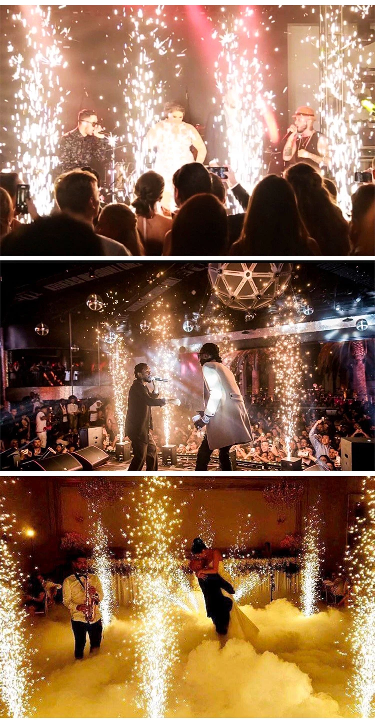 Hot Sell Cold Spark Fountain Waterfall Firework Jet Spin Machine ...